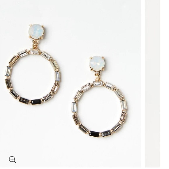 LOFT | Jewelry | Loft Ombre Rhinestone Drop Earrings | Poshmark